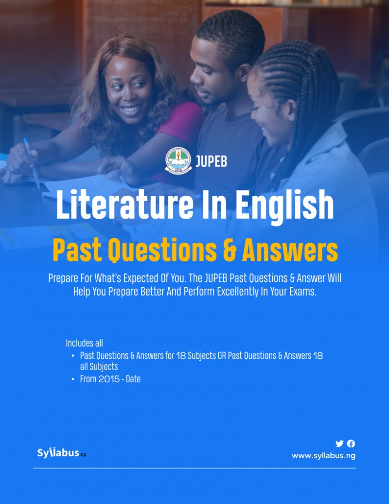 Buy JUPEB Literature-in-English Past Questions by Syllabus NG on Selar