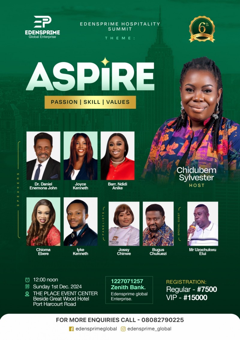 Buy ASPIRE CONFERENCE by EDENSPRIME GLOBAL ENTERPRISE on Selar