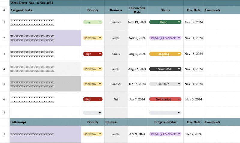 Buy Simple Daily Task Tracker for Professionals by Tayo Mustapha on Selar