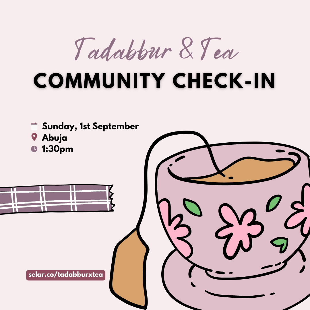 Buy TADABBUR & TEA: COMMUNITY CHECK-IN by TEA DUA LOVE on Selar