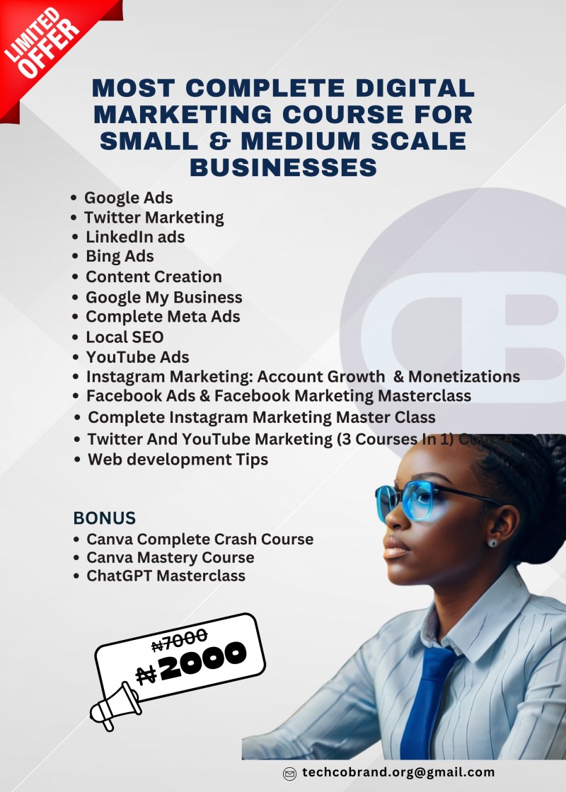 Buy MOST COMPLETE DIGITAL MARKETING COURSE FOR SMALL & MEDIUM SCALE ...