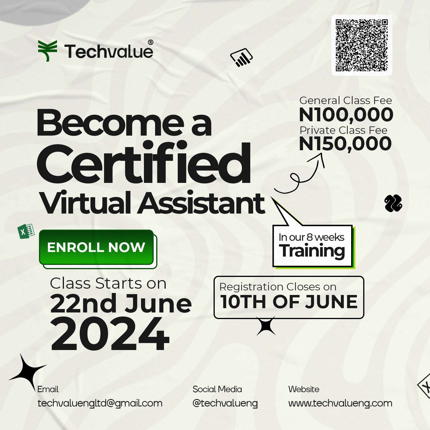 Buy Virtual Assistance Mastery Course (General Class) by Tech Value Nig ...