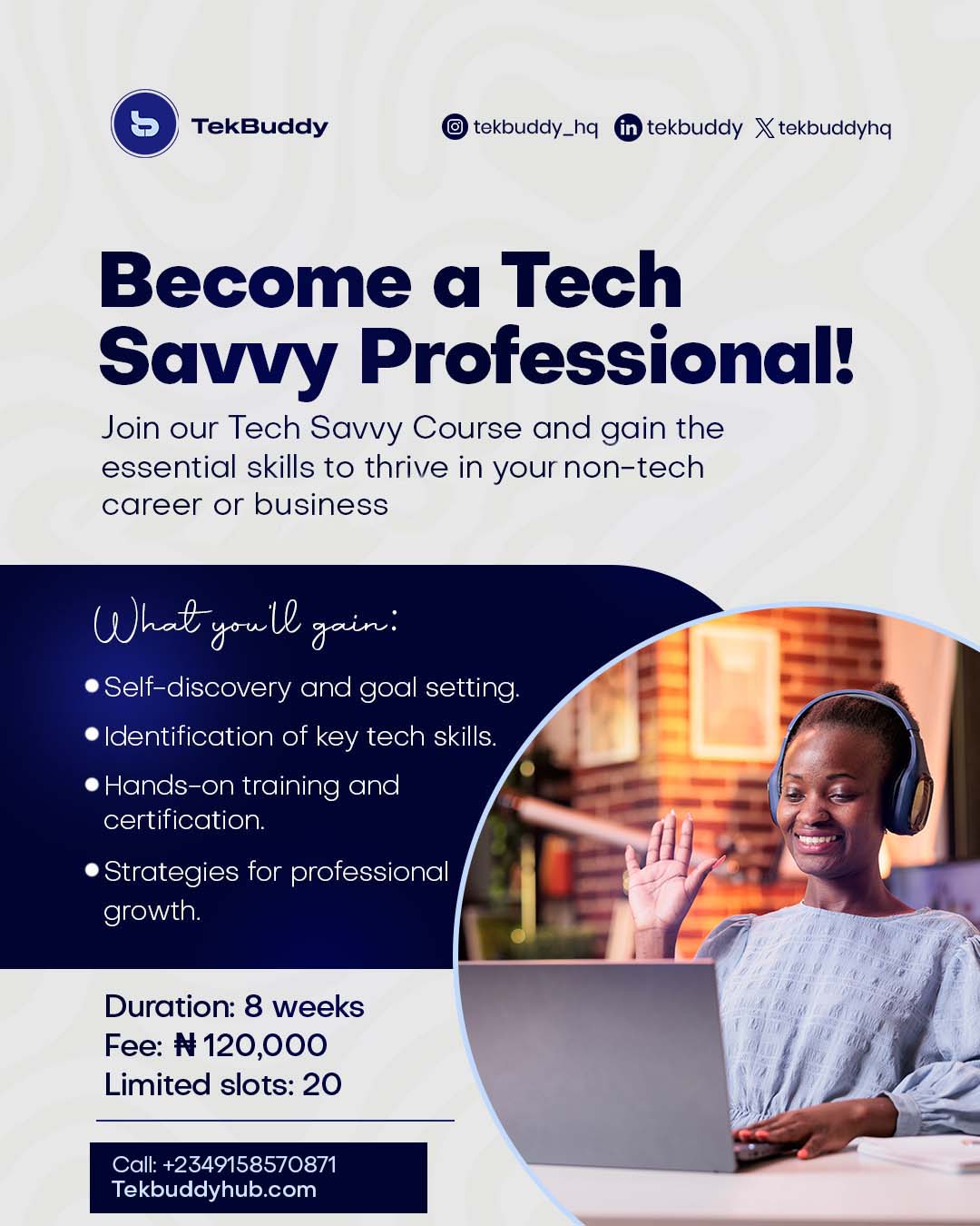 Buy Tech Savvy Course: Upskill for the Future by TekBuddy Limited on Selar