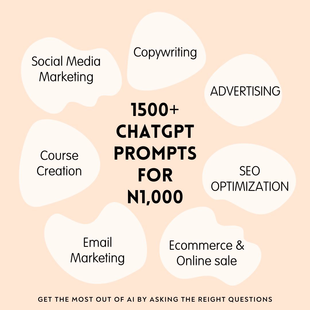 Buy 1500+ CHATGPT PROMPTS by Temilola Isibor on Selar