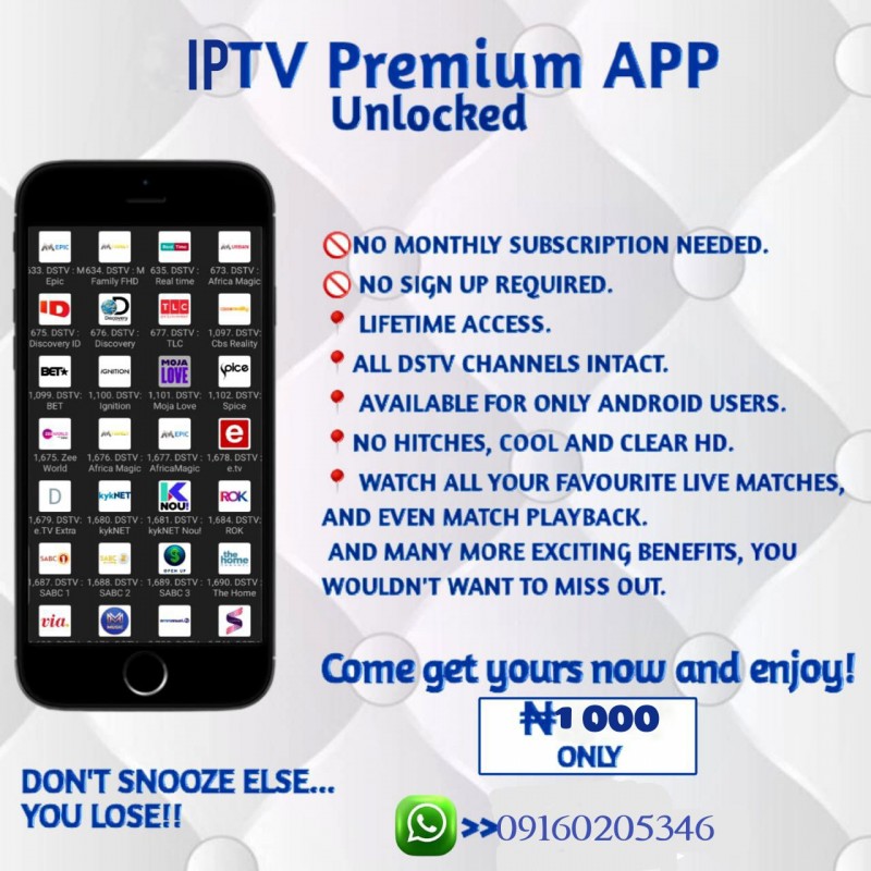 Buy Iptv premium app by Ochieze temple chimenka on Selar