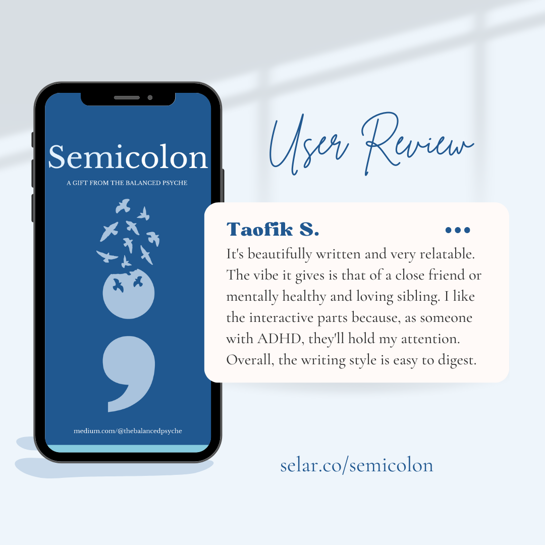 Get Semicolon - A Guided Workbook on Mental Health by The Balanced ...