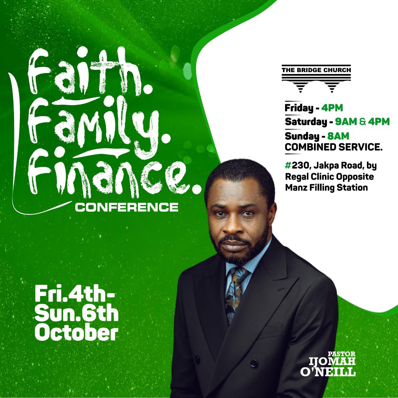 Get FAITH, FAMILY AND FINANCE CONFERENCE by The Bridge Church on Selar