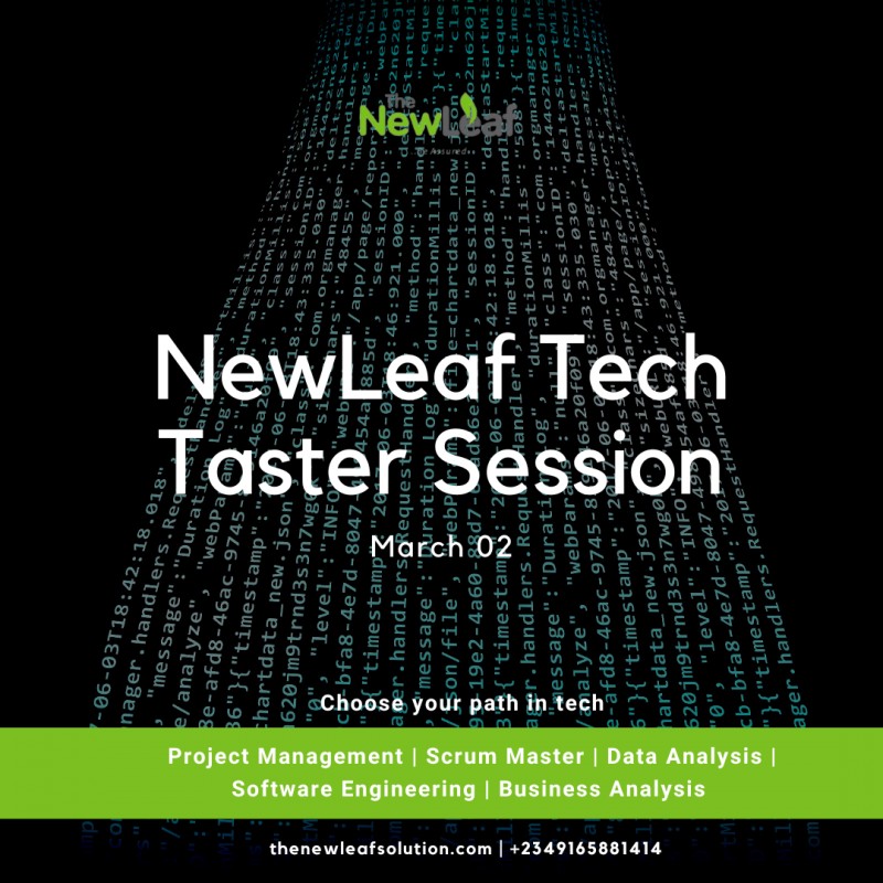 Buy The Newleaf Tech Taster Session by The NewLeaf Group on Selar