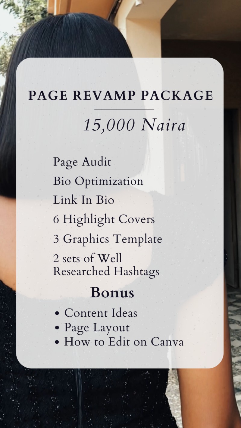 Buy Instagram Page Revamp Service by The Social Savvy Chick on Selar