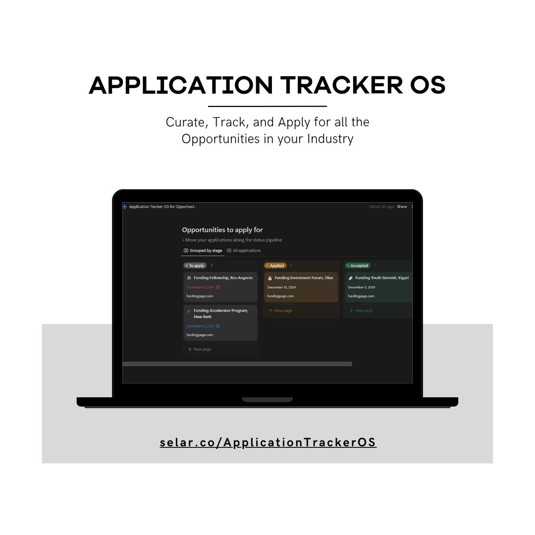Buy Application Tracker OS for Opportunities by Grants And More on Selar