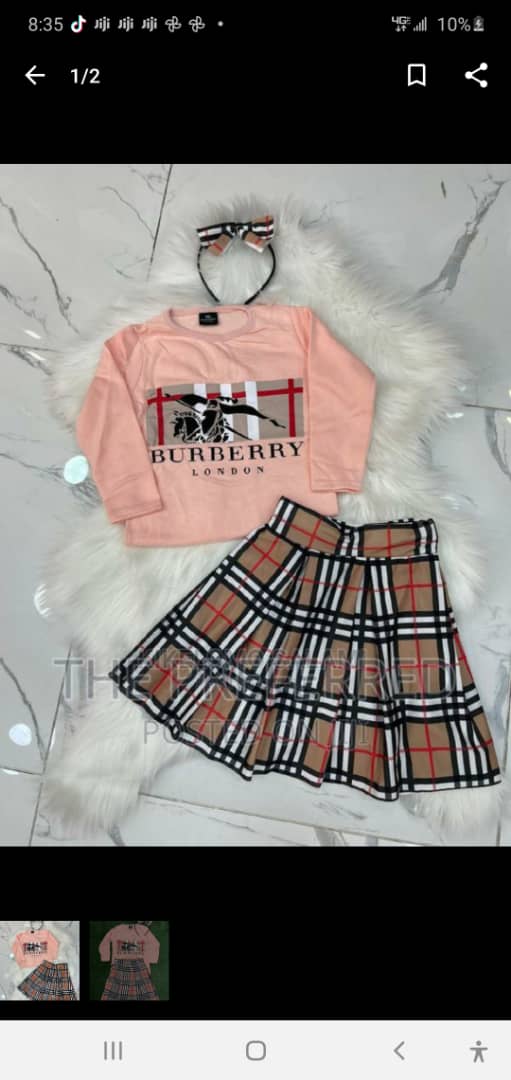 Buy Burberry 3pcs girl's wear by The Preferred Store on Selar