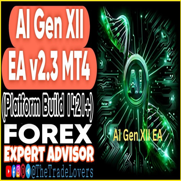 Buy AI Gen XII EA v2.3 MT4 (Works on Build 1421+) by The Trade Lovers on Selar