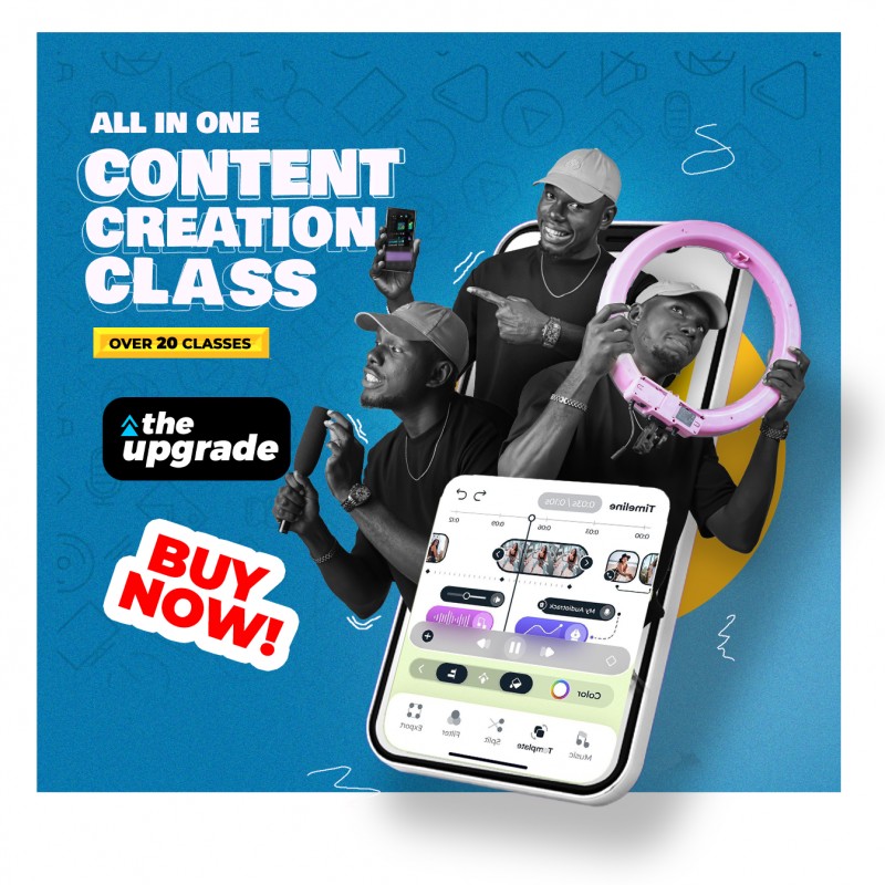Buy ALL IN ONE CONTENT CREATION CLASS by THE UPGRADE on Selar