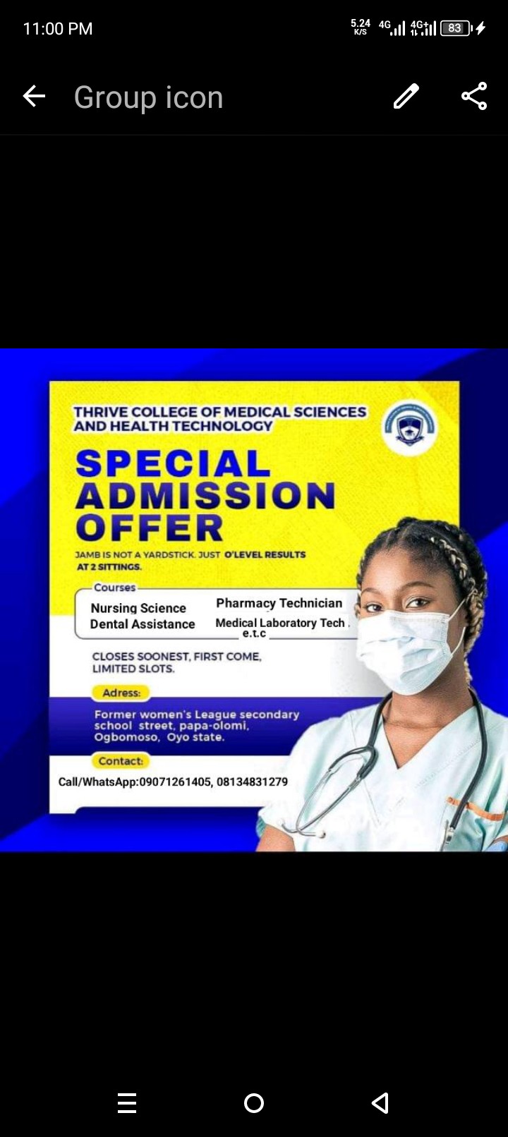 Buy Thrive College Of Medical Science and Health Technology Ogbomosho ...