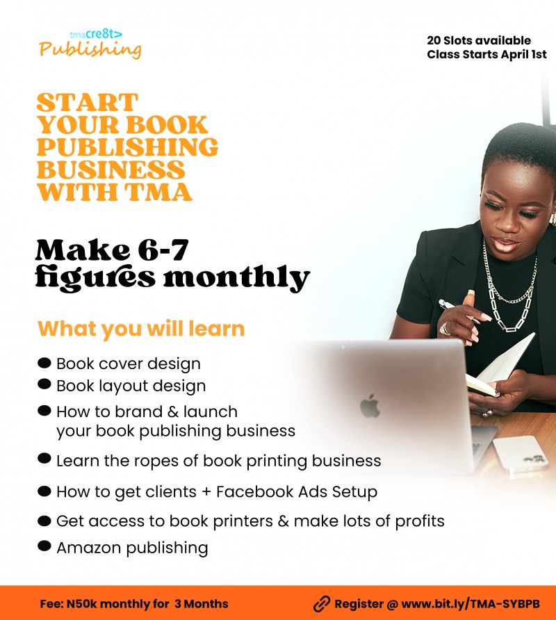 Buy START YOUR BOOK PUBLISHING BIZ by TMA publishing on Selar