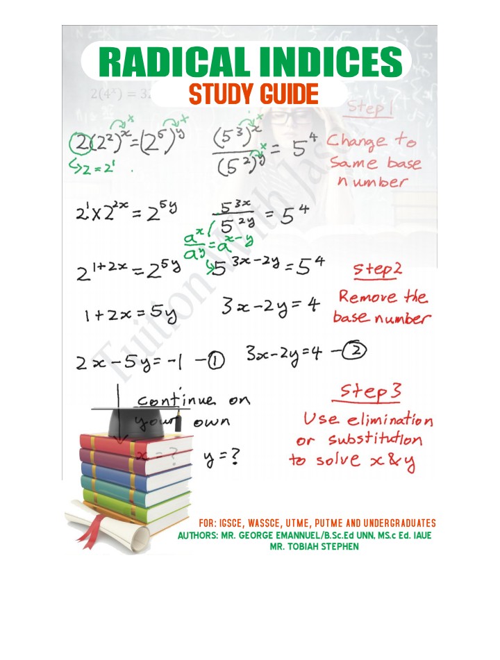 Buy Radical indices Study Guide by TOBIAH STEPHEN on Selar