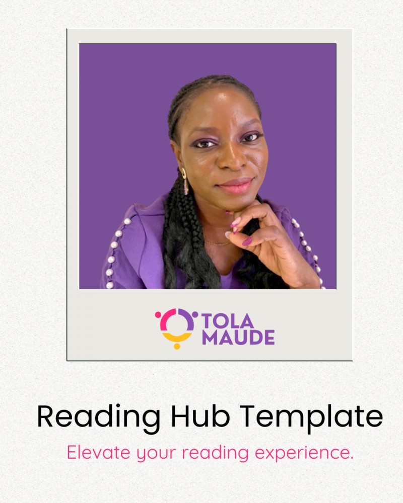 Buy Reading Hub Template by Tola Maude on Selar