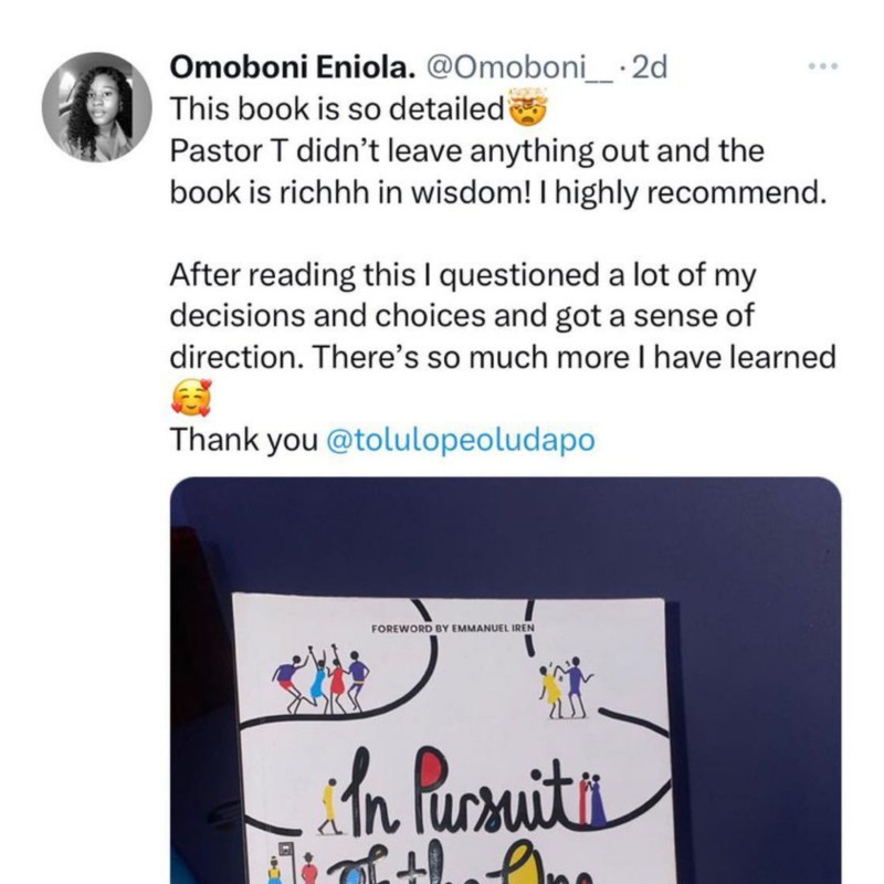 Buy In Pursuit of the One (eBook) by Tolulope Oludapo on Selar