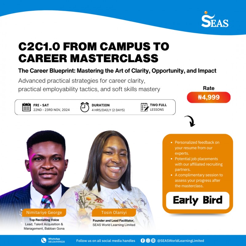 Buy From Campus to Career Masterclass by SEAS World Learning Limited on ...