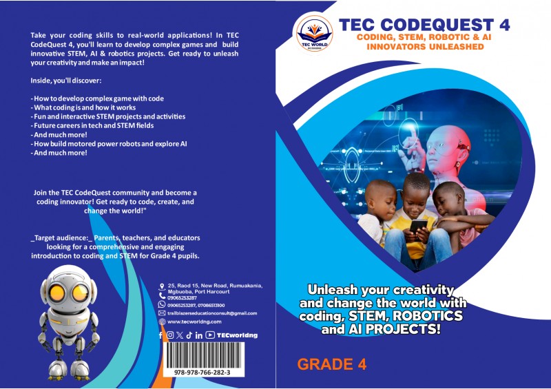 Buy TEC CODING, STEM, AI AND ROBOTICS TEXTBOOK FOR CLASS 4 by ...