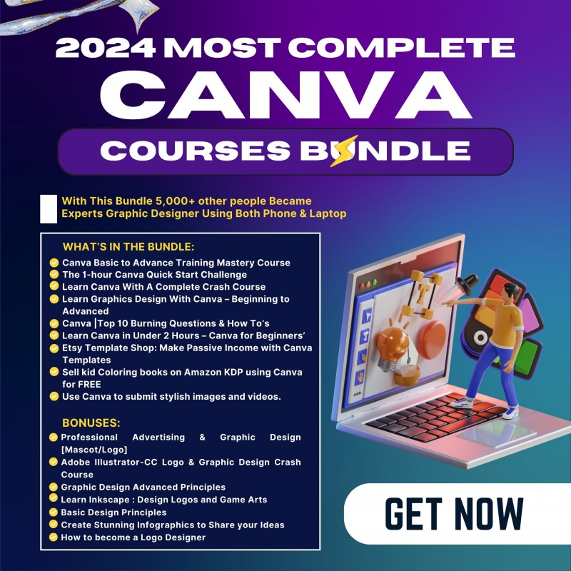 Buy 2024 MOST COMPLETE CANVA COURSES BUNDLE by Trendtactics Digital on Selar