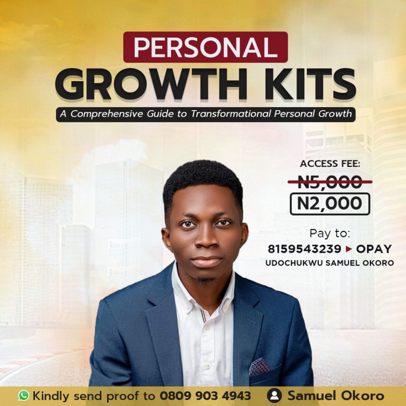 Buy PERSONAL GROWTH KITS by Udochukwu Samuel on Selar