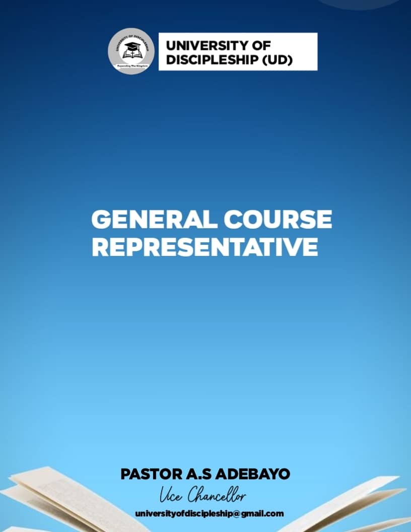 Get GENERAL COURSE REP by UD OFFICIAL LIBRARY on Selar