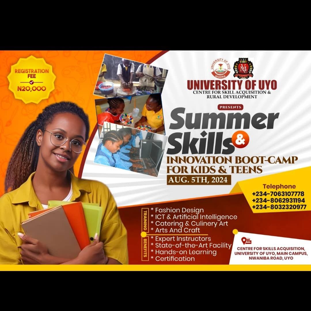 Buy Summer Skills & Innovation Bootcamp for Kids & Teens by University of Uyo, Centre for Skills ...