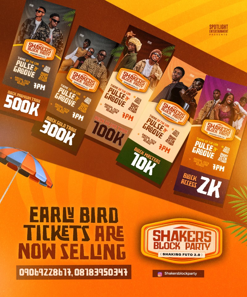 Buy Shakers Block Party Access by Spotlight Entertainment on Selar