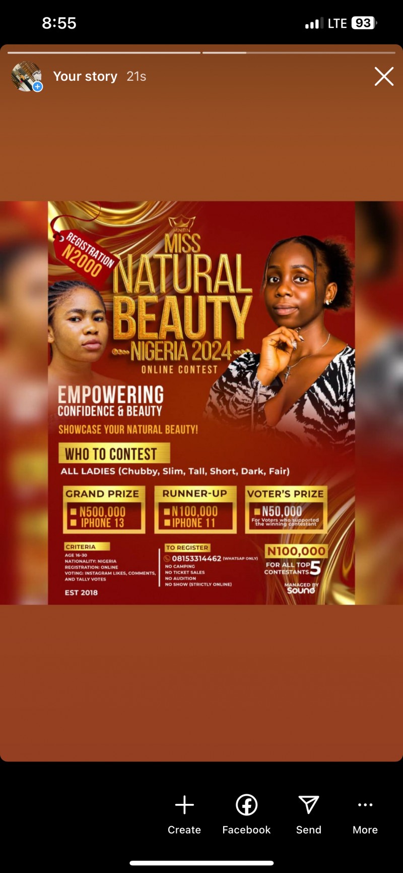 Get Miss Natural Beauty Nigeria by Virginia Athanesius on Selar
