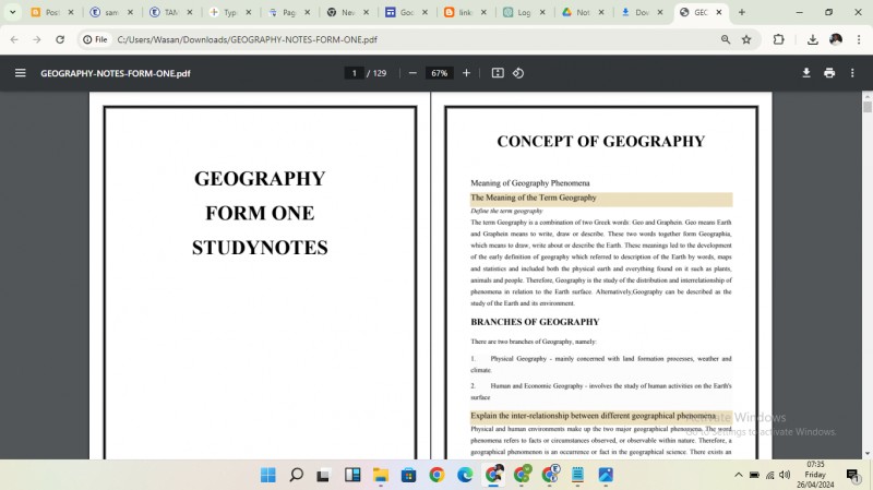 Buy ENGLISH NOTES FORM 1 by Elimufix on Selar