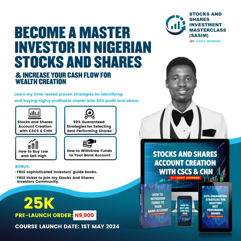 Buy Stocks And Shares Investment Masterclass (SASIM) by Lucky Johnson on Selar