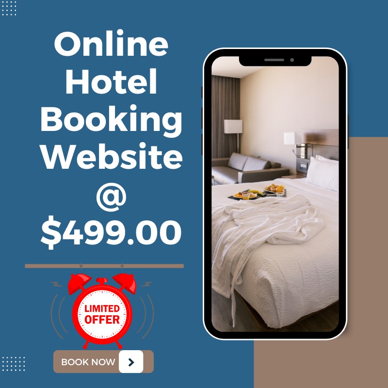 Buy Online Hotel Reservation (Booking) website + Admin Panel @ $499.00 ...