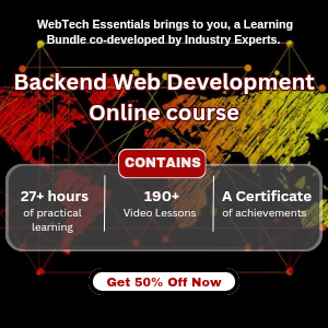 Buy Backend Web Development Course Bundle by WebTech Essentials on Selar