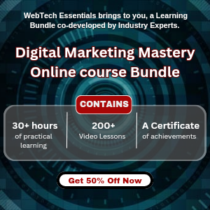 Buy Digital Marketing Mastery Online Course Bundle by WebTech Essentials on Selar