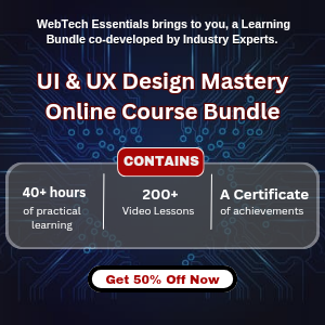 Buy UI and UX Design Mastery Online Course Bundle by WebTech Essentials ...
