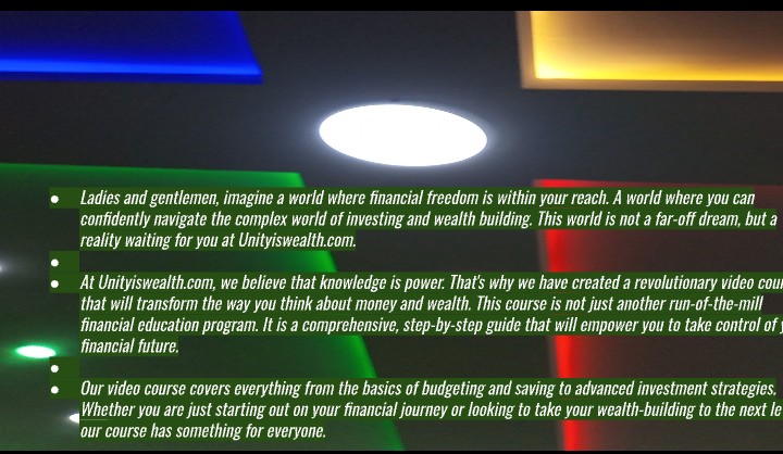 Buy UNITYISWEALTH VIDEO COURSE-- ( PRO. ) by Wisdom udo on Selar