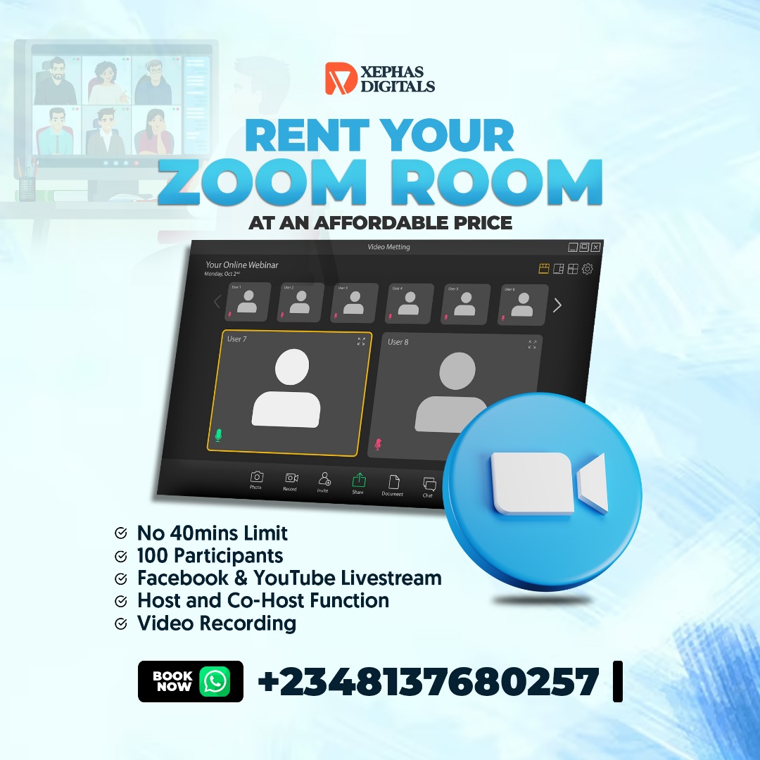 Buy ZOOM ROOM RENT by Xephas Digitals on Selar