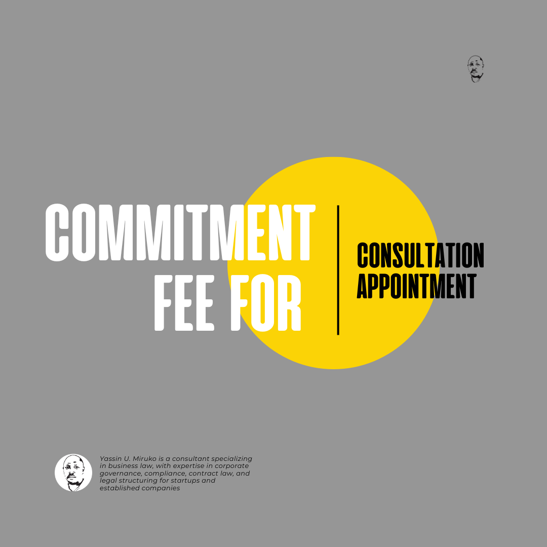 Buy COMMITMENT FEE by Yassin Uddi on Selar