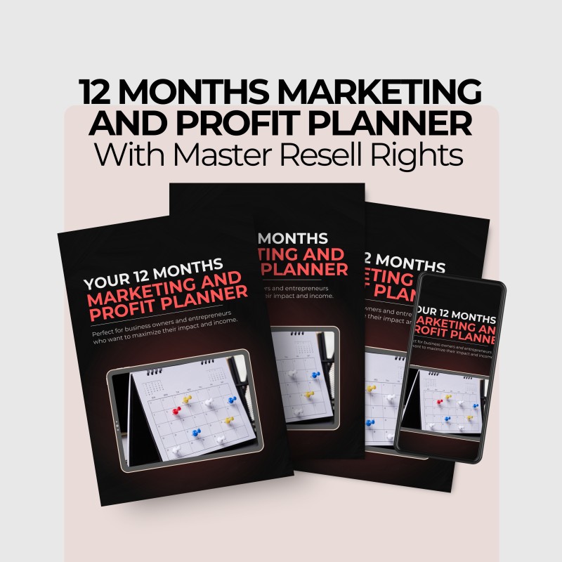 Buy Your 12 Month Marketing and Profit Planner by Your Daily Dose of ...