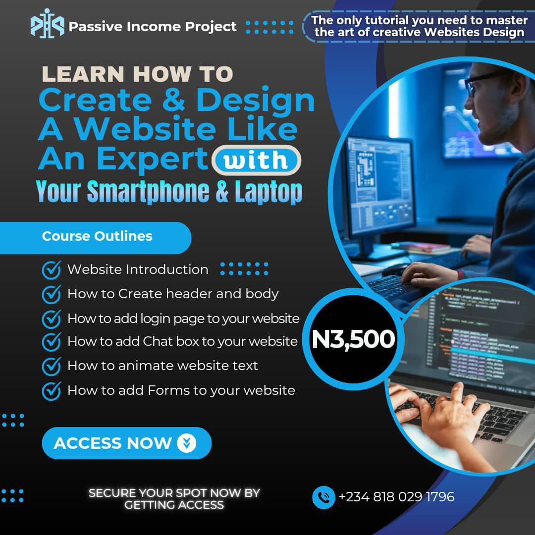 Buy Website design course by Zion Omoruyi on Selar