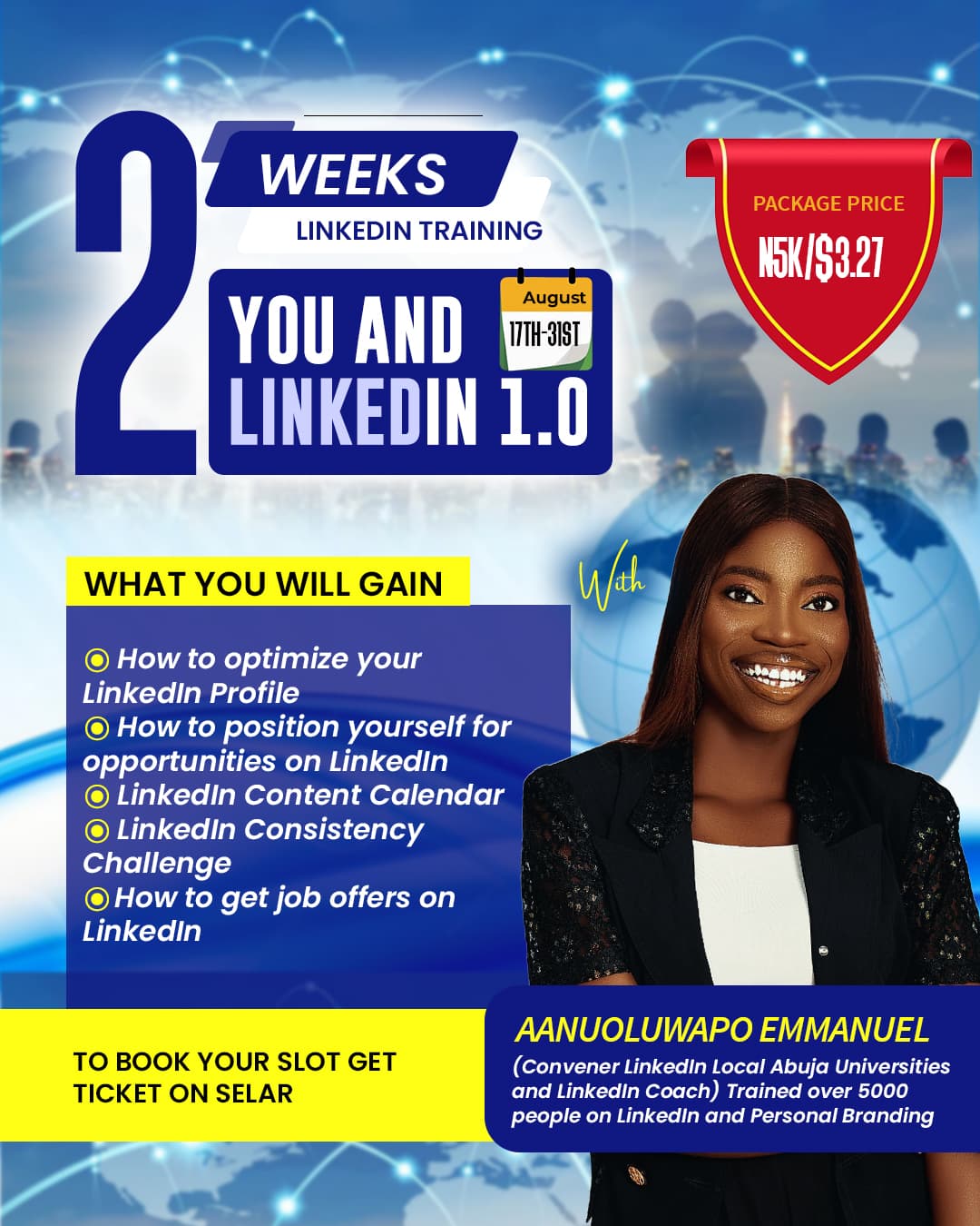 Buy YOU AND LINKEDIN 1.0 (2 WEEKS LINKEDIN TRAINING) by AanuoluwapoEmmanuel on Selar