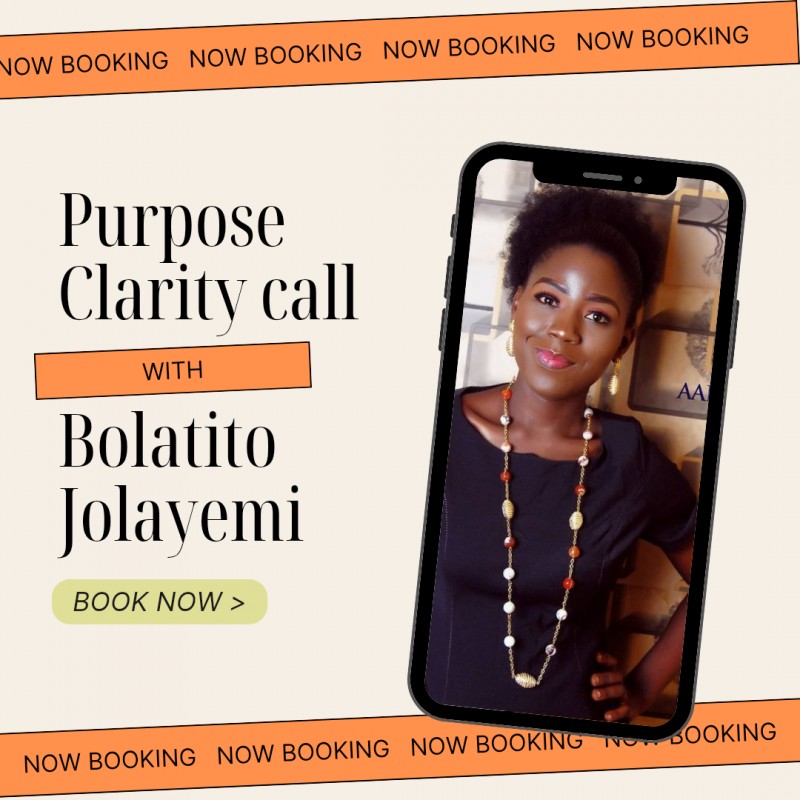 Buy PURPOSE CLARITY CALL WITH BOLATITO JOLAYEMI JOLAYEMI by Bolatito ...