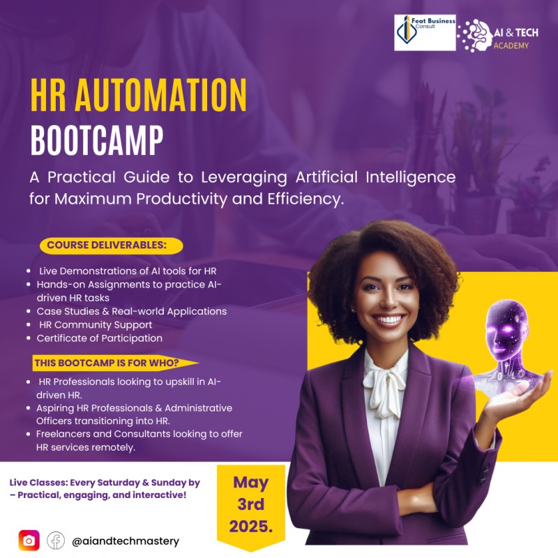 Buy HR Automation Bootcamp: Future-Proof Your HR Career with Artificial Intelligence by Abiodun ...