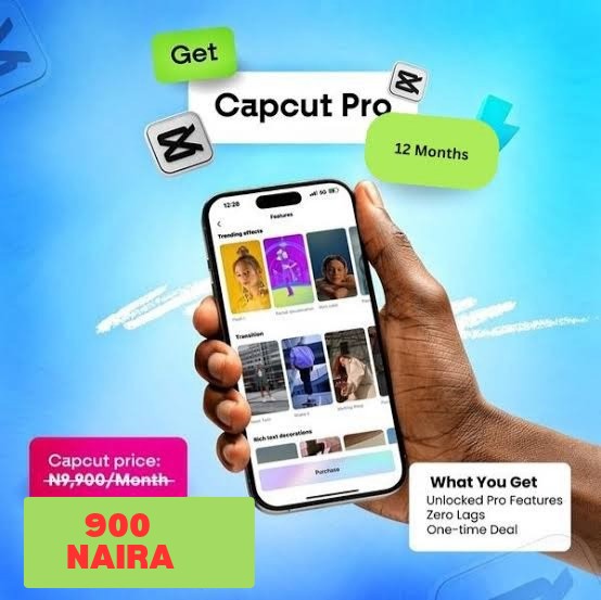Buy CAPCUT PRO FOR 900 NAIRA by ACE ACADEMY DIGITAL STORE on Selar