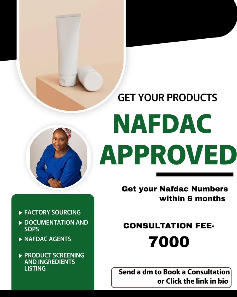 Buy NAFDAC CONSULTATION by SHONIBARE ADERINSOLA on Selar