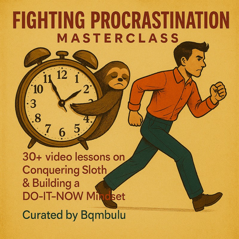 Buy FIGHTING PROCRASTINATION MASTERCLASS by Bqmbulu on Selar