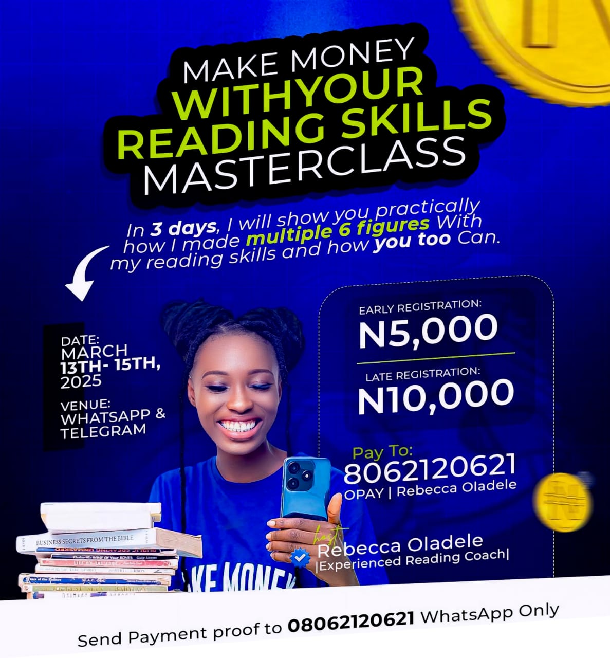 Buy Make Money With Your Reading Skills by Oladele Rebecca on Selar