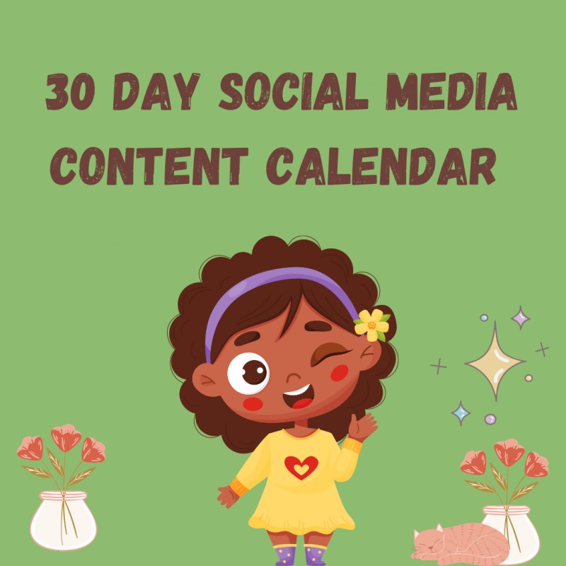 Buy 30 DAY SOCIAL MEDIA CONTENT CALENDAR by Benny Digitals on Selar