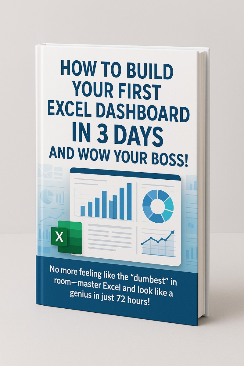 Buy How To Build Your First Excel Dashboard in 3 Days And Wow Your Boss ...